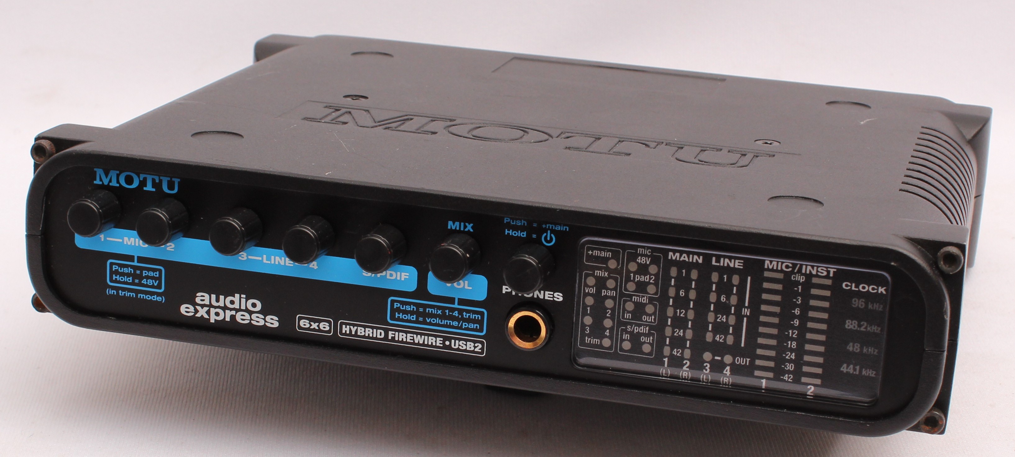 Pre-owned MOTU Motu Audio Express 6x6 Hybrid Firewire USB2 Interface (U ...